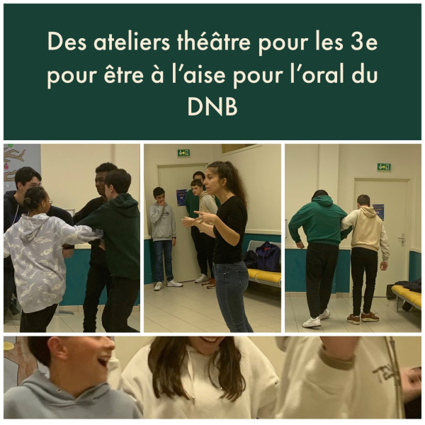 L’aisance orale en 3e avec des ateliers théâtre - Collège des Livaudières